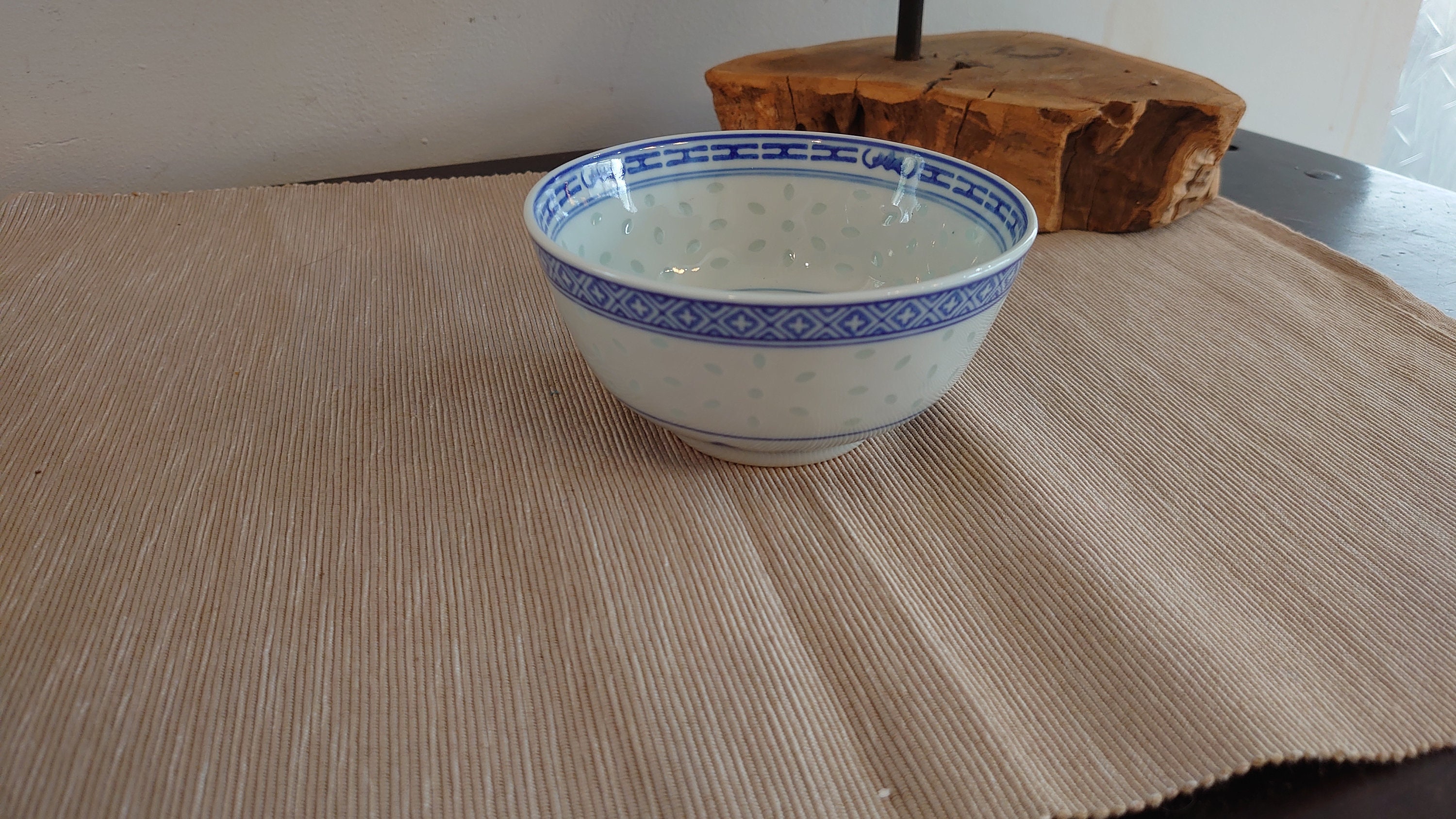 Authentic Original Chinese Rice Bowl Opaque Diamond Cut-out | Etsy