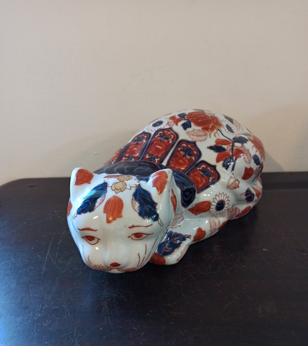 Vintage Imari Cat Figurine. Early 20th Centuary. Hand Painted. - Etsy