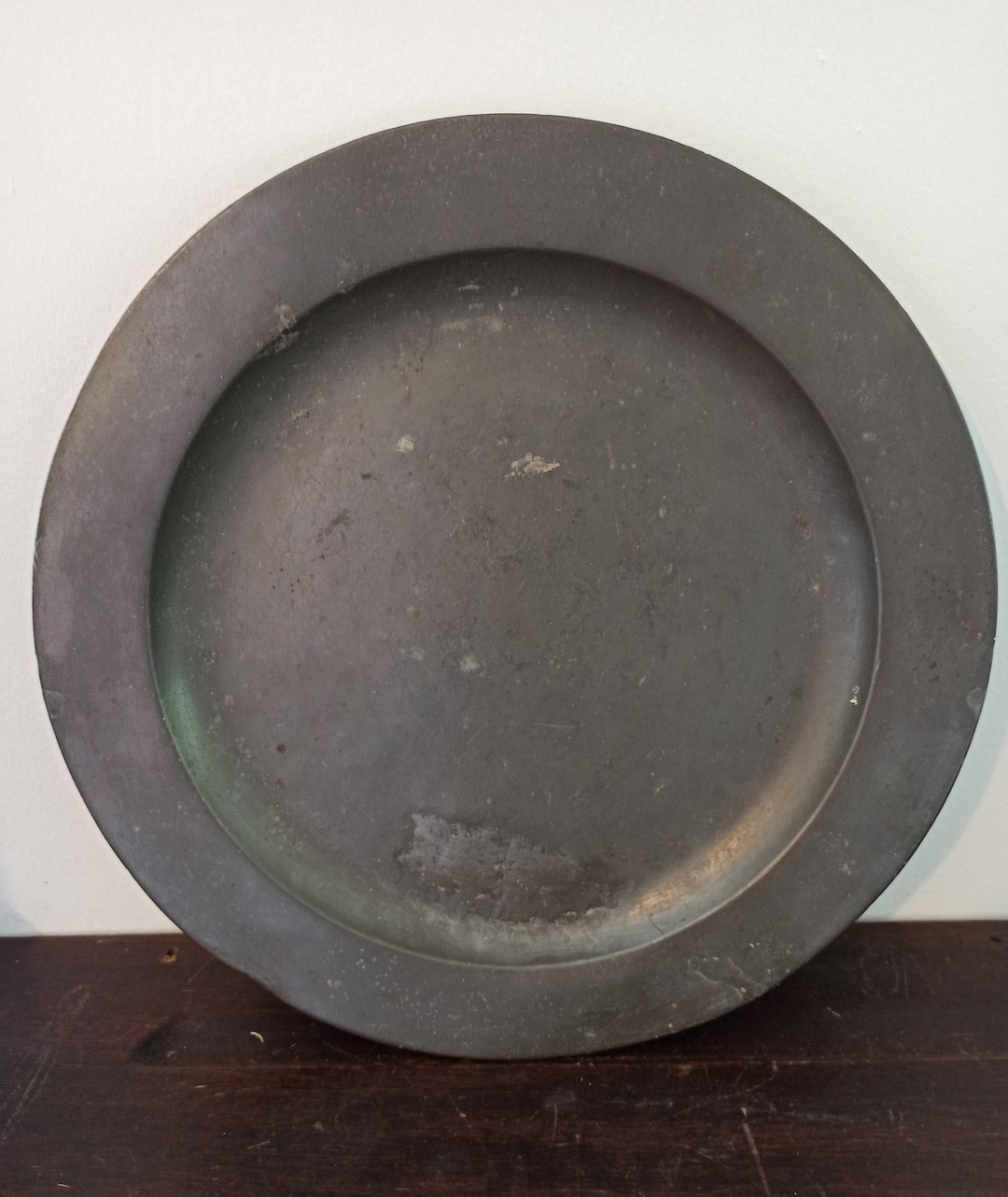 Heavy Antique Pewter Plate. Early to Mid 1700s. J Watts. Very Rare ...