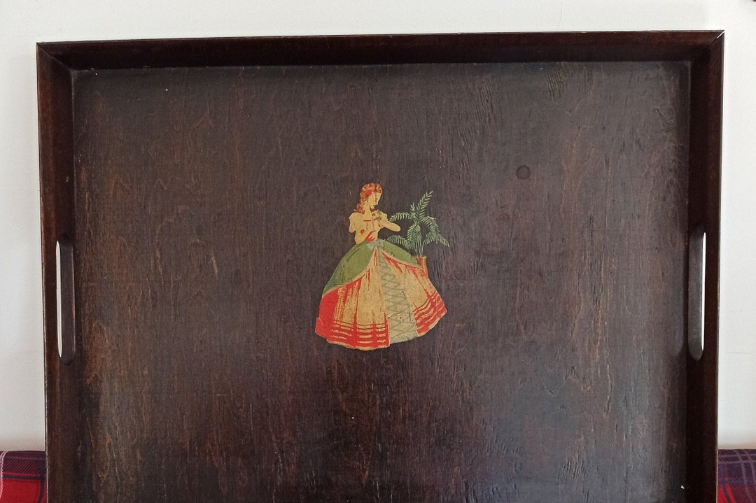 Antique Wooden Tea Tray. 19th Century. Good Condition. - Etsy
