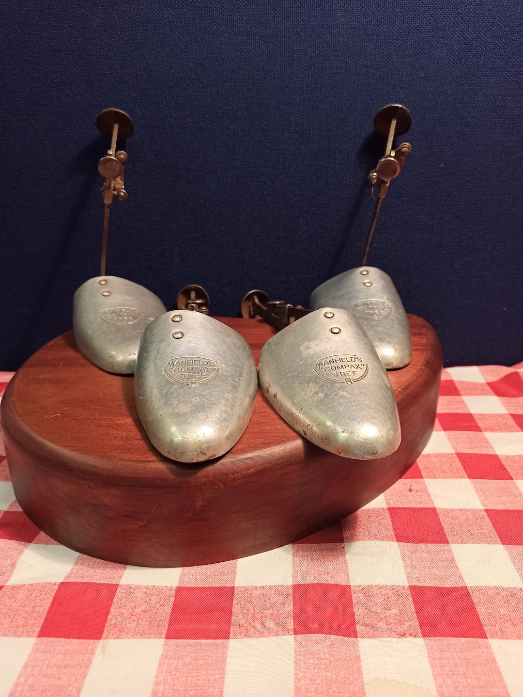 Set of 4 Vintage Mansfields Compax Tree / Metal Shoe Stretchers / Horns ...