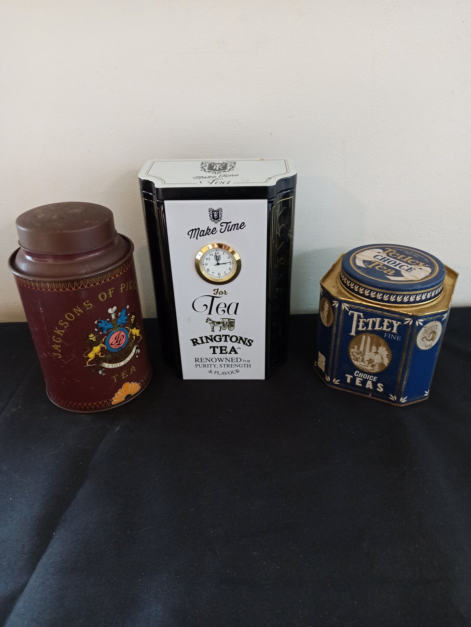 Vintage Set of Three Tea Tins. Rington's Make Time | Etsy