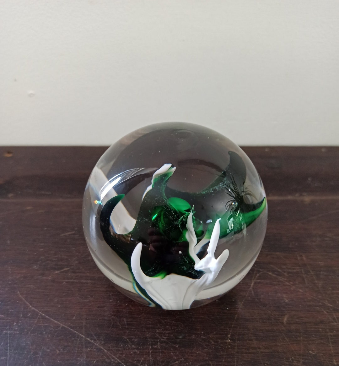 Vintage Wedgwood Glass Paperweight. - Etsy