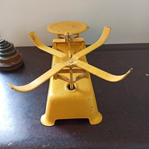 Weighing Scales. Complete With Weights. Vintage. Yellow. - Etsy
