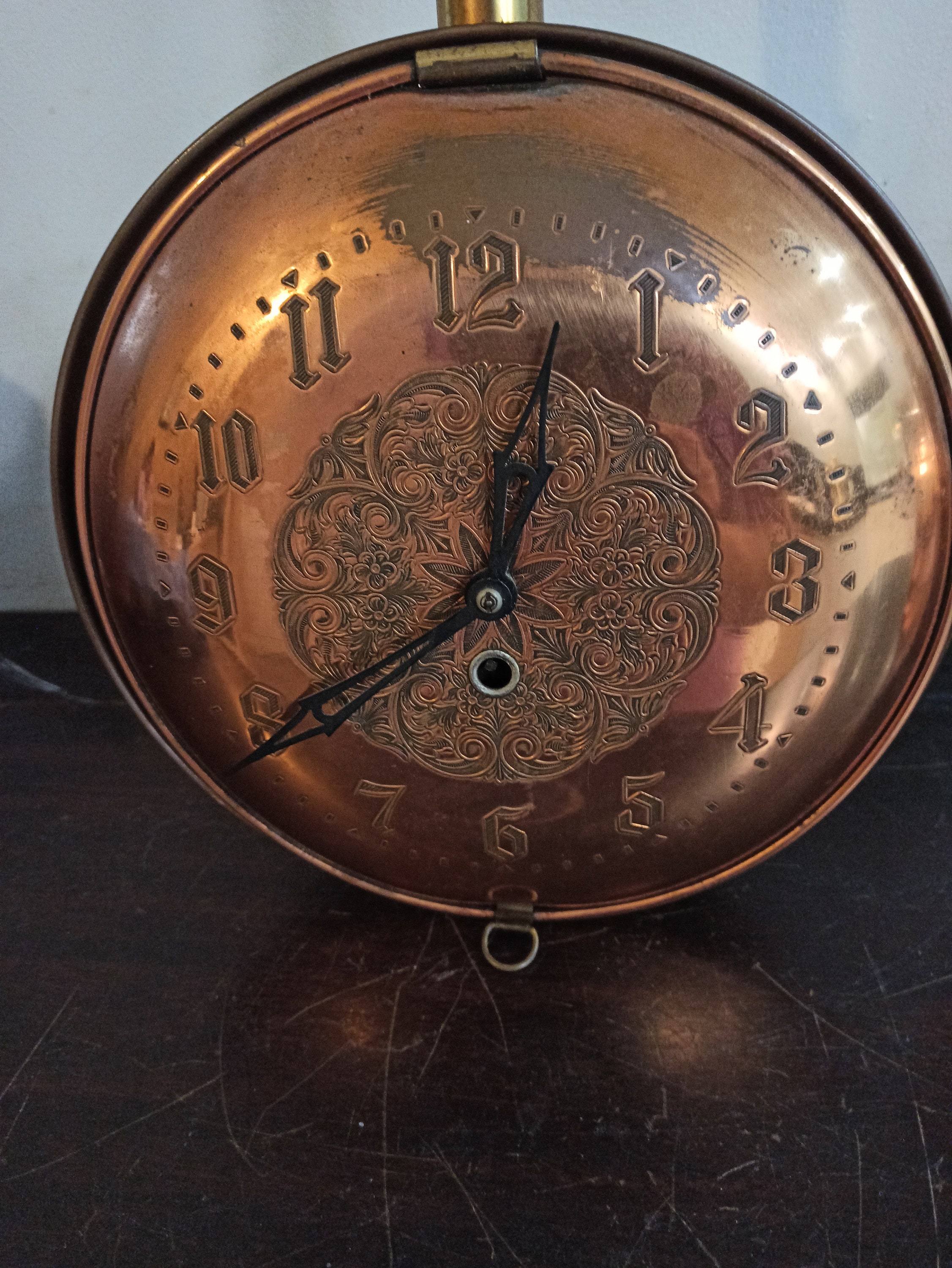 1970s Converted Copper Bed Pan Warmer Clock and Thermometer. - Etsy Canada