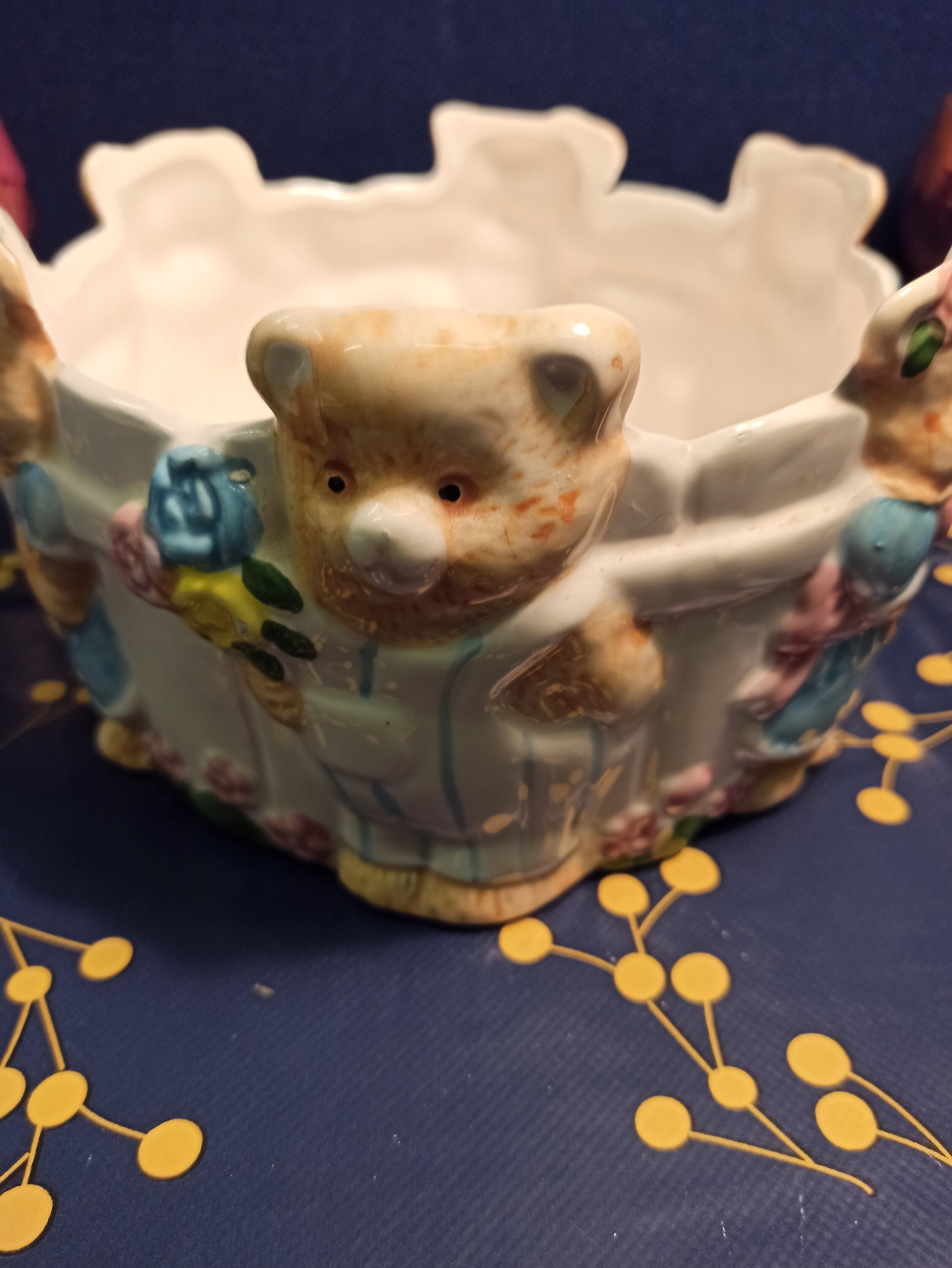 Teddy Bear Plant Pot. Good Condition. | Etsy