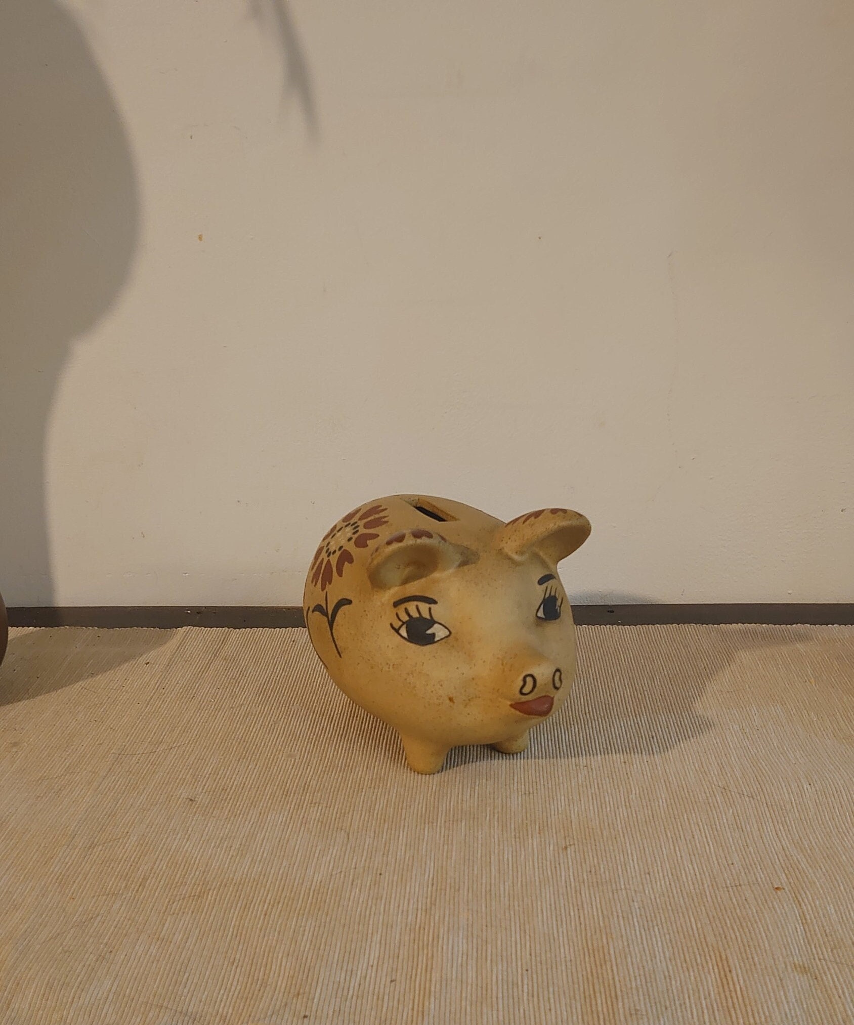 A Beautifully Created and Painted Ceramic Salt-glaze Pig Piggy - Etsy UK