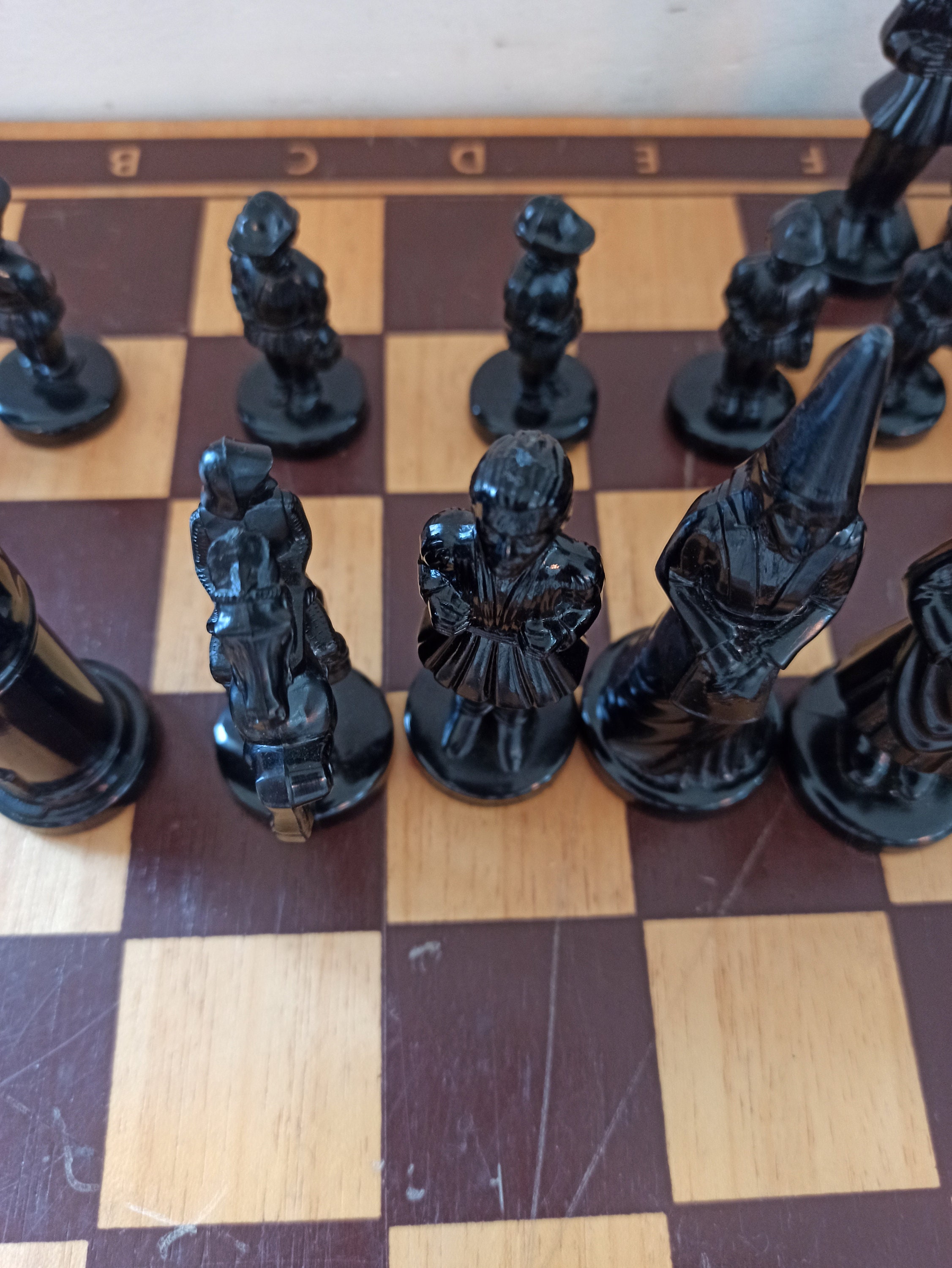 Vintage Chess Set & Pieces. Chess Pieces Boxed. - Etsy