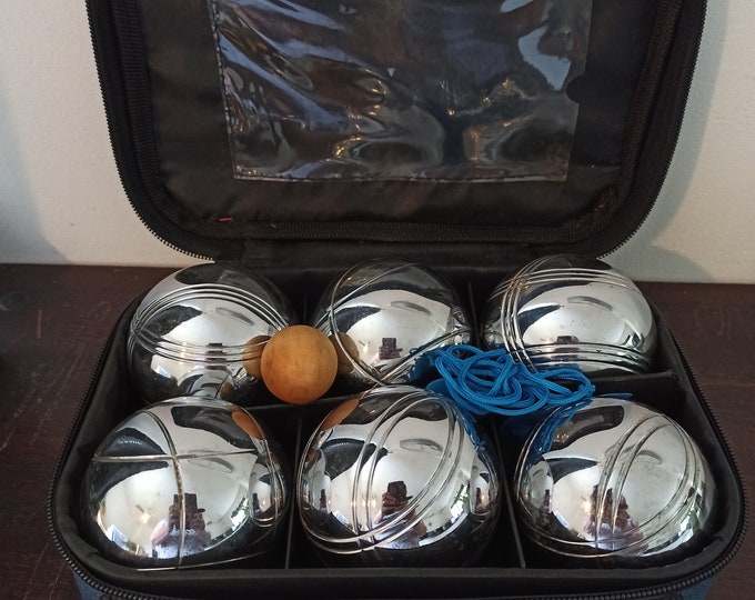 Vintage Boules Set / Petanque Set. Carrier Case Included. Good ...