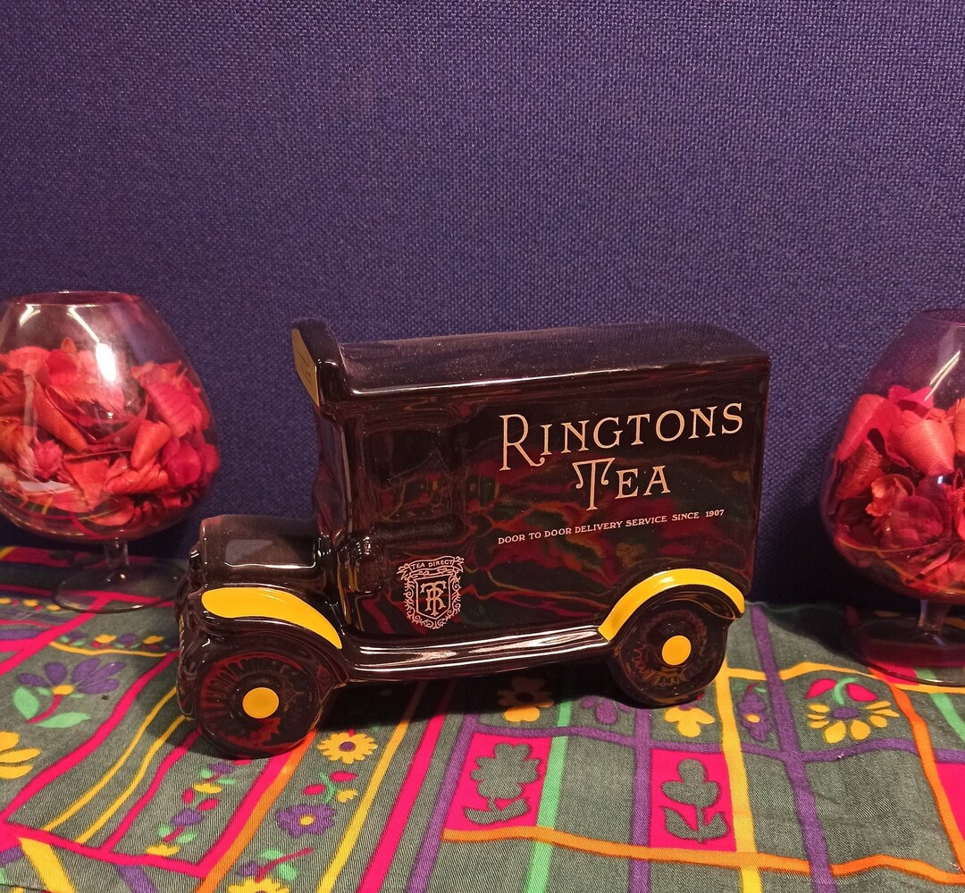 Ringtons Black and Gold Delivery Van Money Box, Boxed, Excellent ...