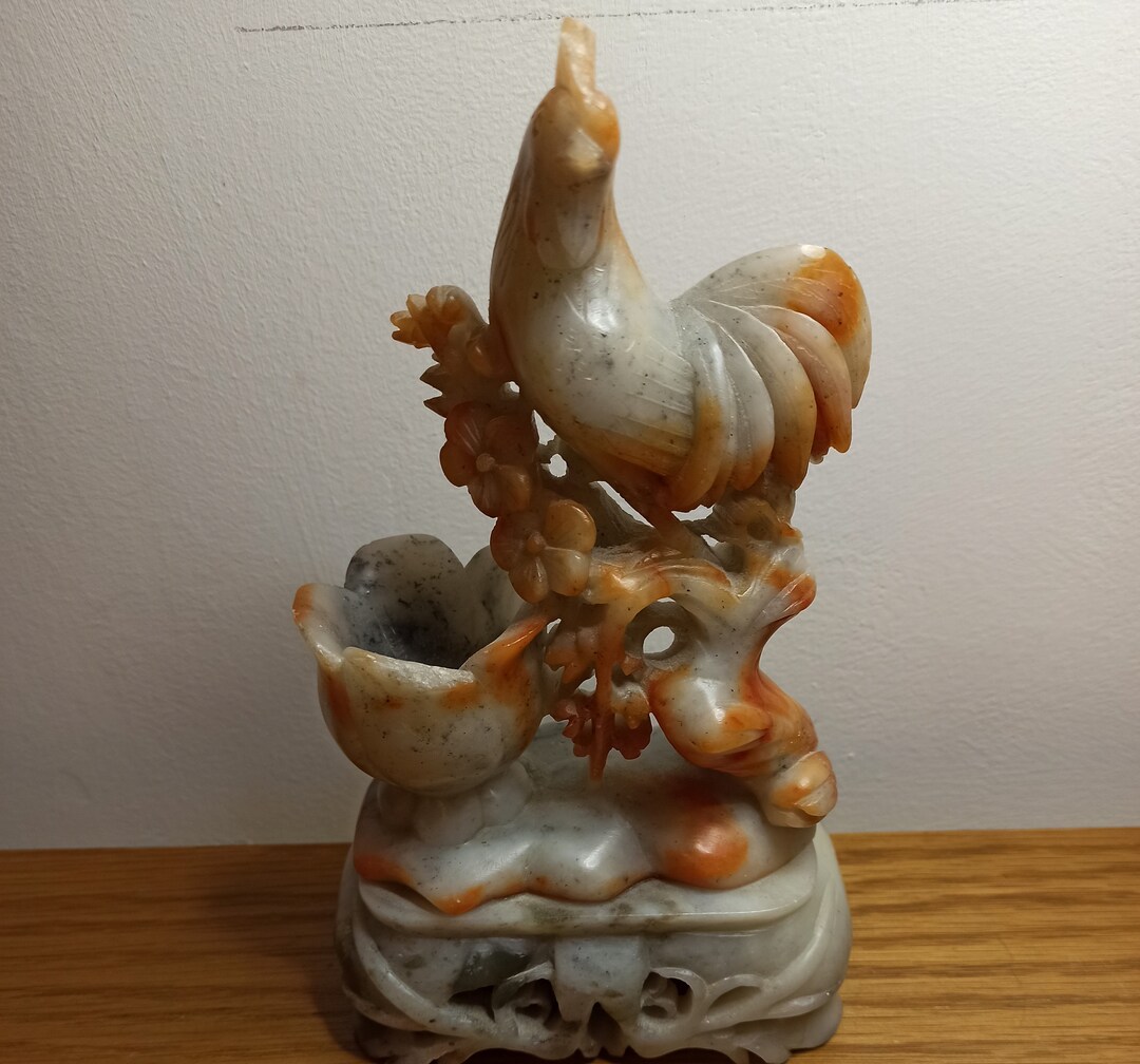Vintage Onyx Marble Rooster / Cockeral. - Etsy
