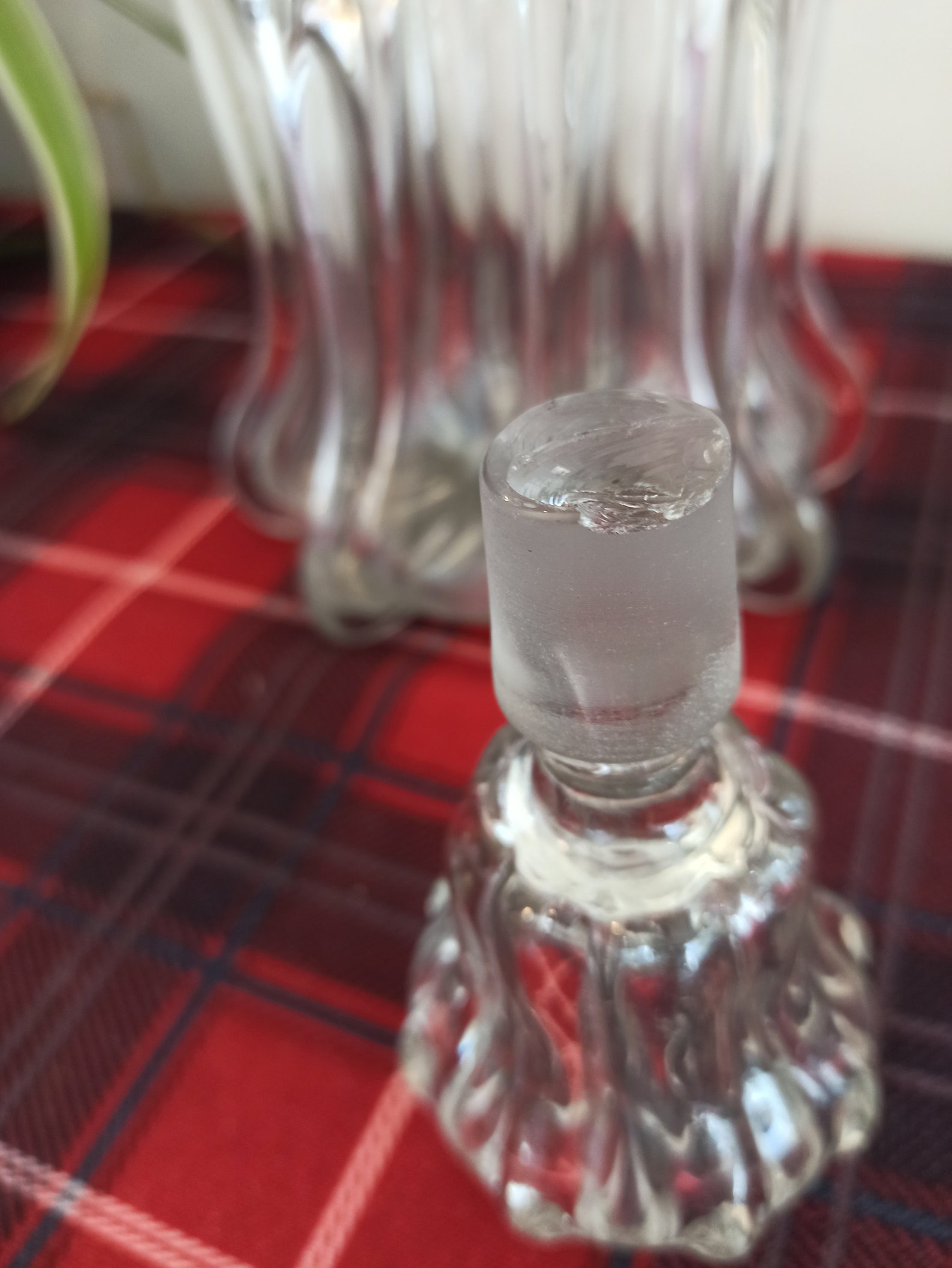 Set of Two Antique Victorian Decanters. Bell, Pillar Style. - Etsy UK