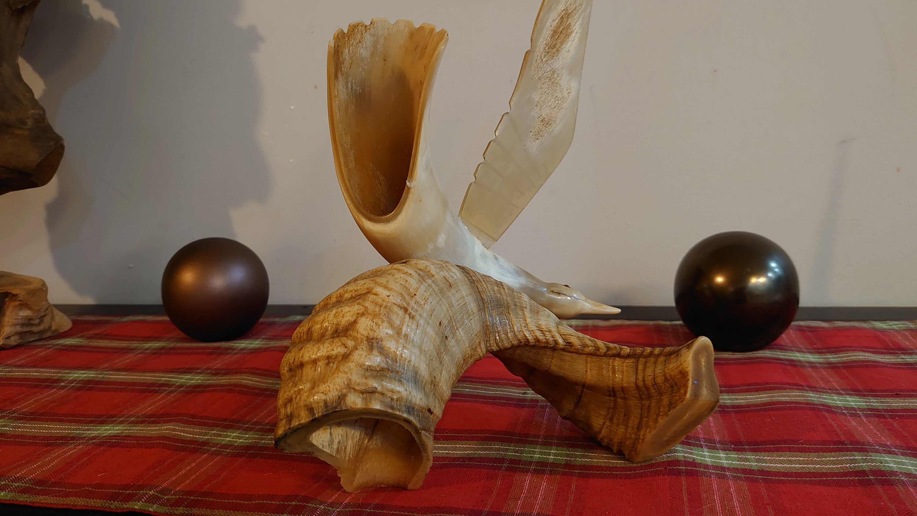 Unique Seagull in Flight Sculpture Carved From Animal Horn - Etsy UK