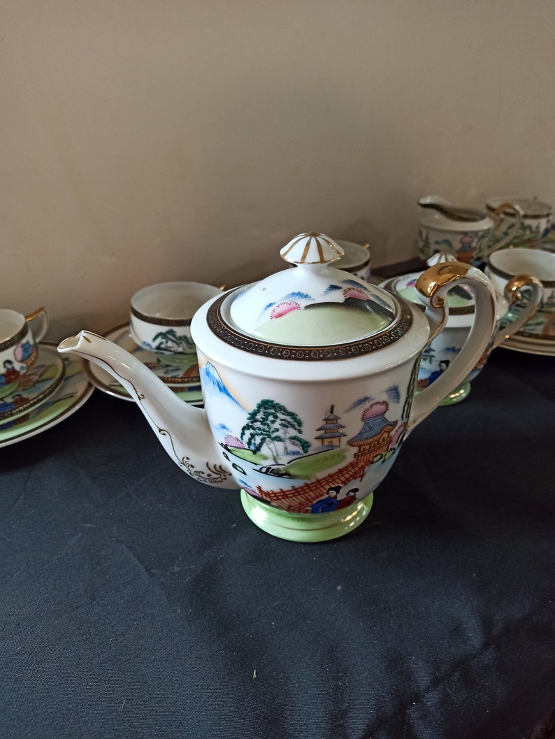 Vintage Japanese Tea Set. 21 Piece. | Etsy