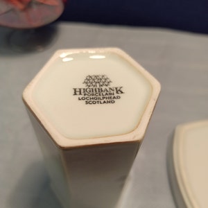 Highbank Porcelain Small Vase and Trinket Tray - Excellent Condition ...