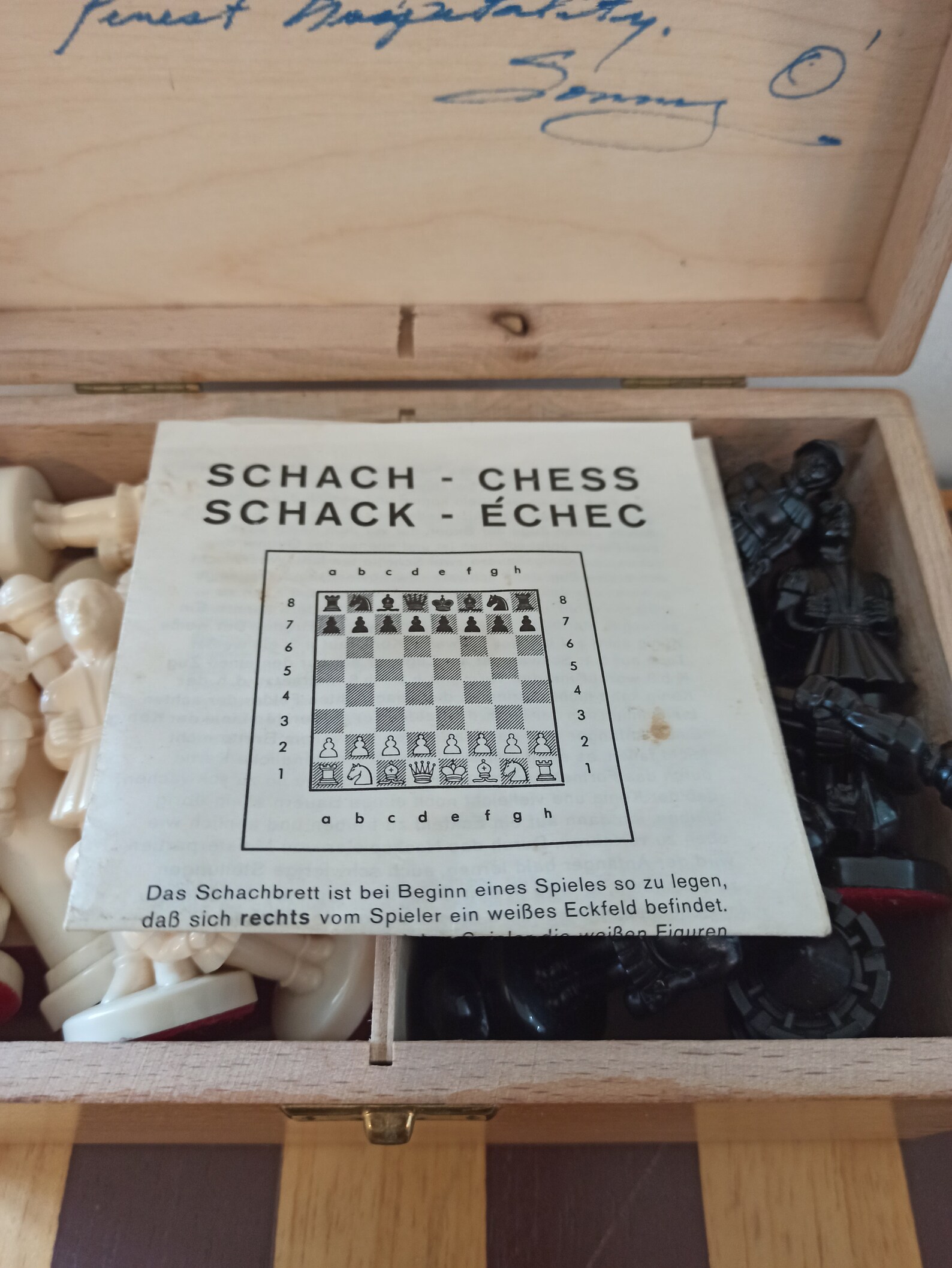 Vintage Chess Set & Pieces. Chess Pieces Boxed. - Etsy