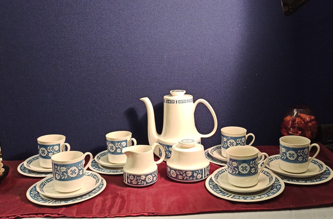 Myott Tea Set "verona"- Very Good Condition - C.1960s - 6 Cups, 6 ...