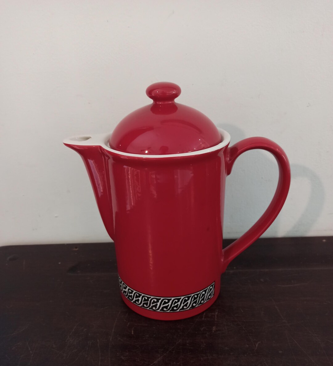 Vintage Red Coffee Pot. Good Condition - Etsy