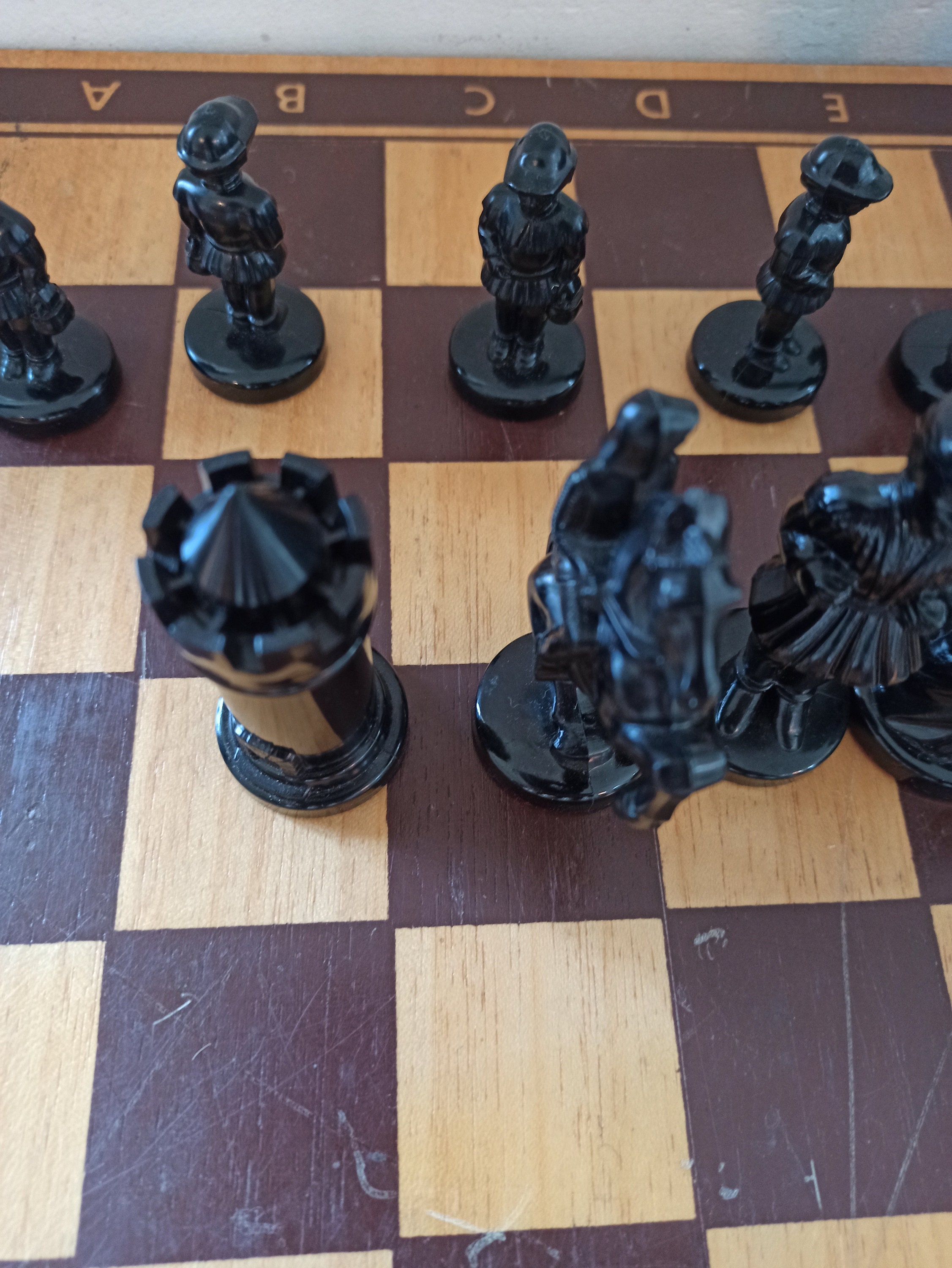 Vintage Chess Set & Pieces. Chess Pieces Boxed. - Etsy