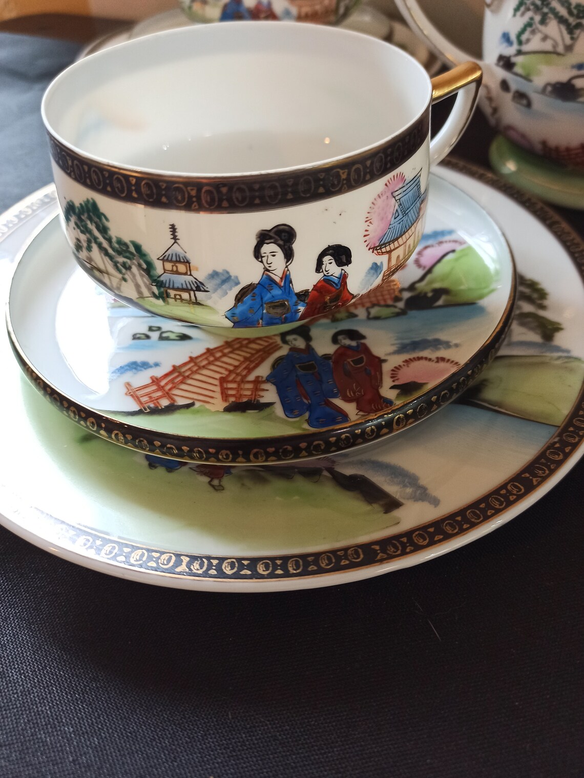 Vintage Japanese Tea Set. 21 Piece. | Etsy