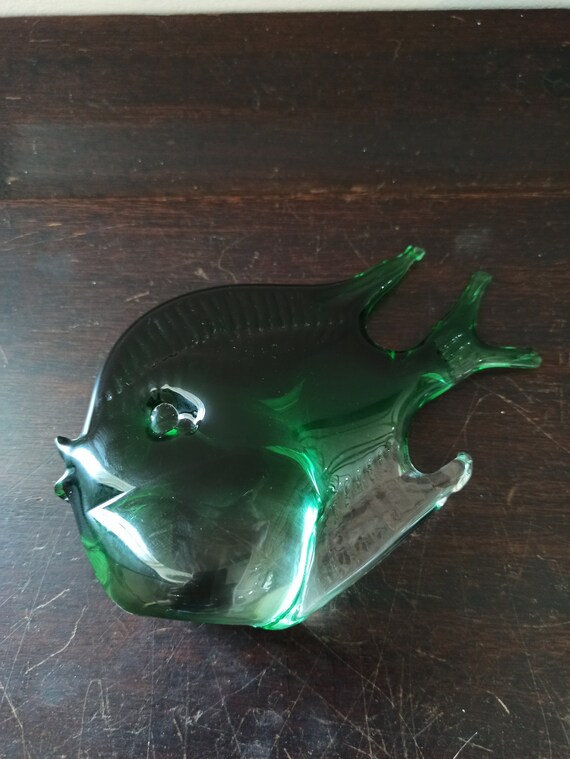 Vintage Glass Fish Paperweight. Excellent Condition. - Etsy