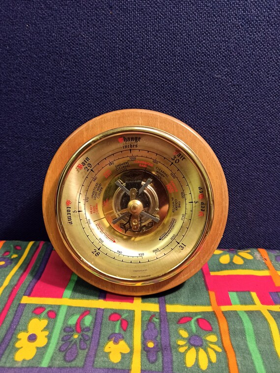 Shortland SB Compensated Barometer Wood and Brass Skeleton | Etsy