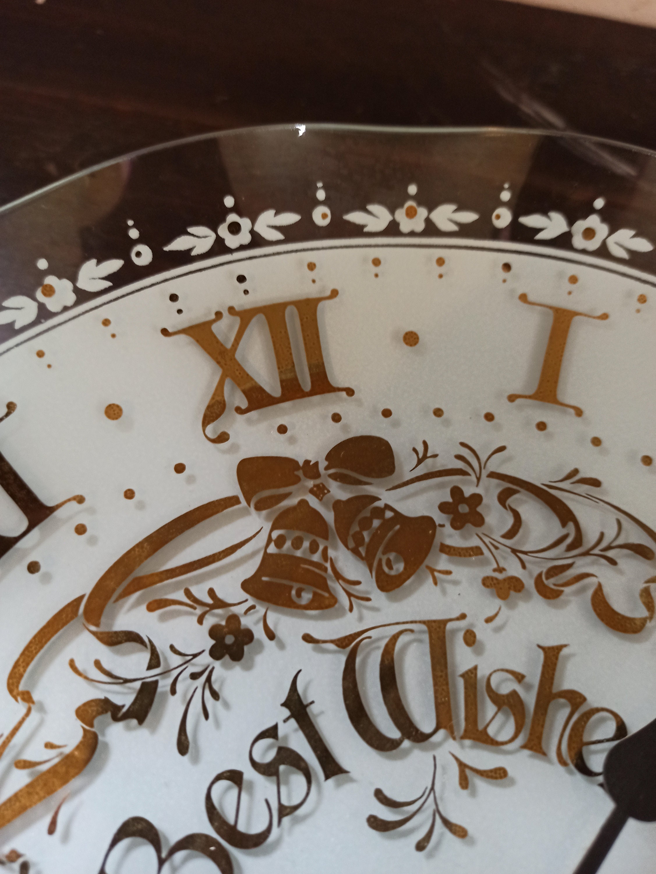 Vintage Golden Wedding Anniversary Wall Clock. Battery - Etsy UK