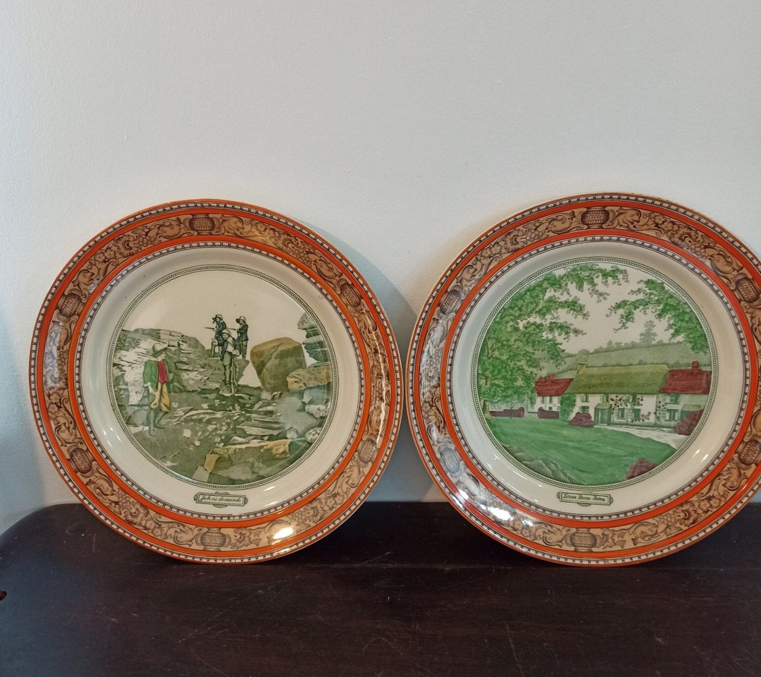 A Pair of Lorna Doone Plates by Adams Pottery. 1910s - Etsy