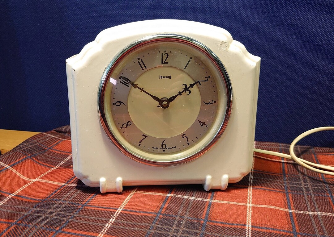 Traditional Vintage 1930s Electric Ferranti Clock - Working Order ...