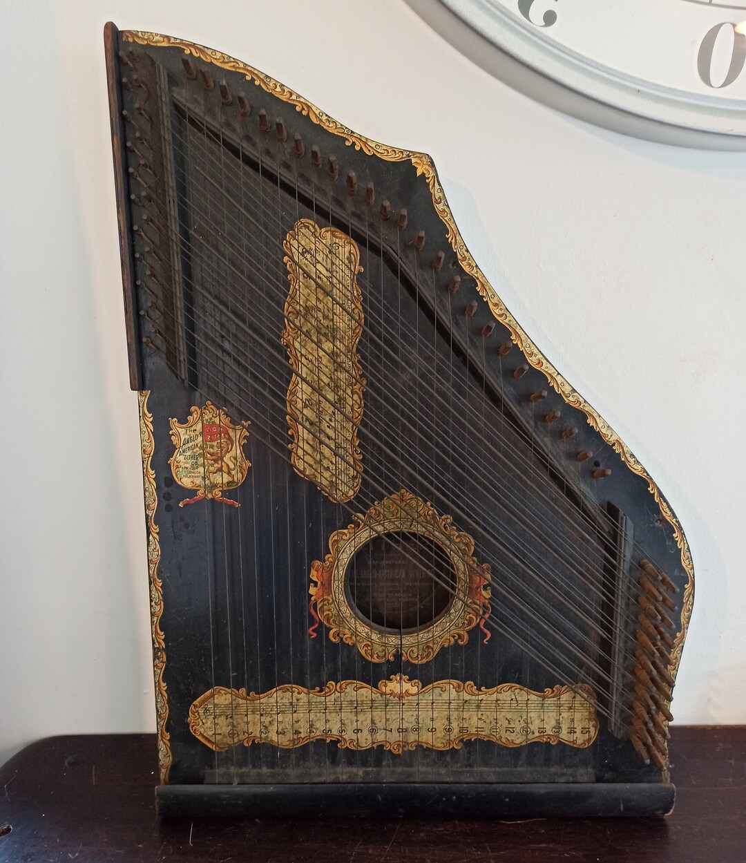 Antique Zither. Very Rare. Anglo American Zither Co. - Etsy