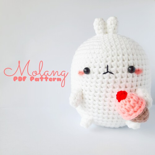 PDF Pattern Molang & Piu Piu Crochet Pattern Amigurumi Stuffed - Etsy