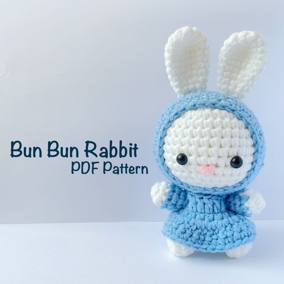 Crochet Pattern : Bun Bun Rabbit Amigurumi PDF Pattern | Etsy