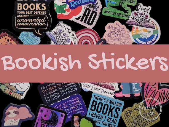 Bookish Stickers Reading Books Decals Choose Your Own - Etsy