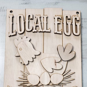 DIY Wood Kit! Ready to Paint. Cute Chicken Sign. Farmhouse. Country ...
