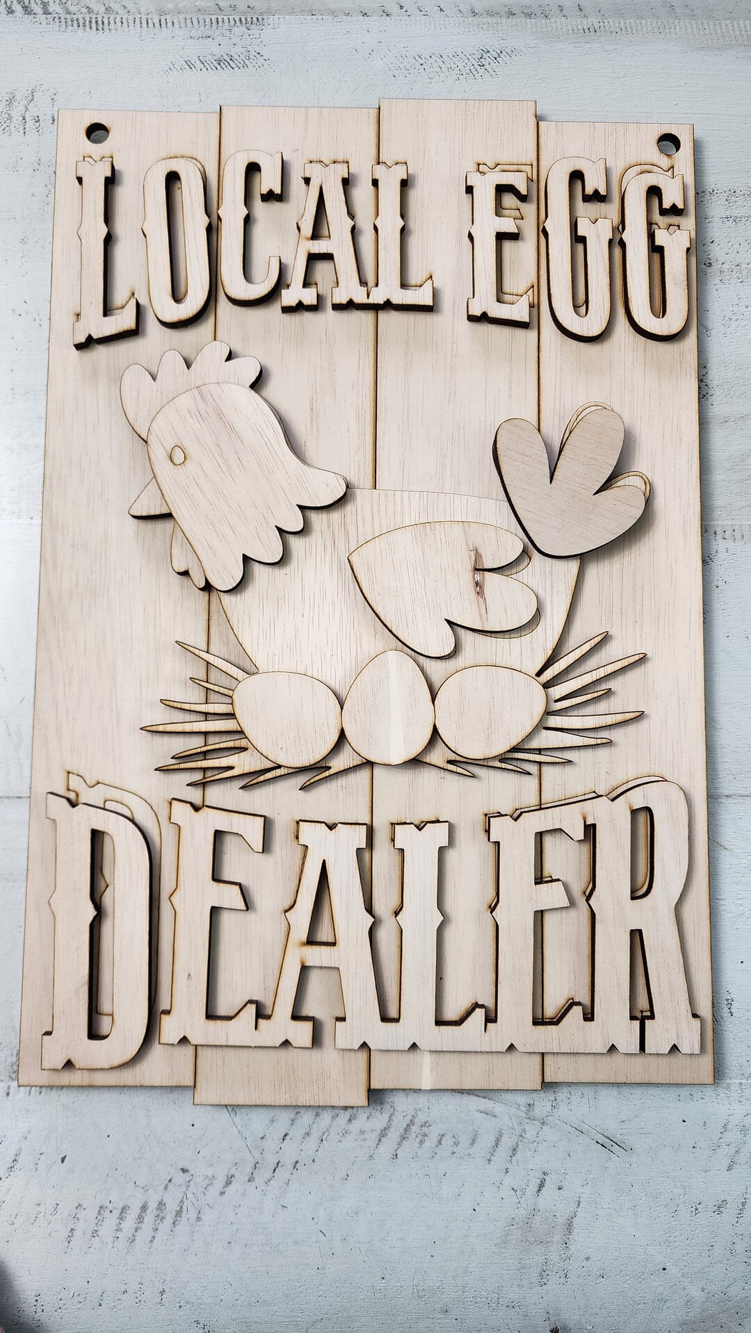 DIY Wood Kit! Ready to Paint. Cute Chicken Sign. Farmhouse. Country ...