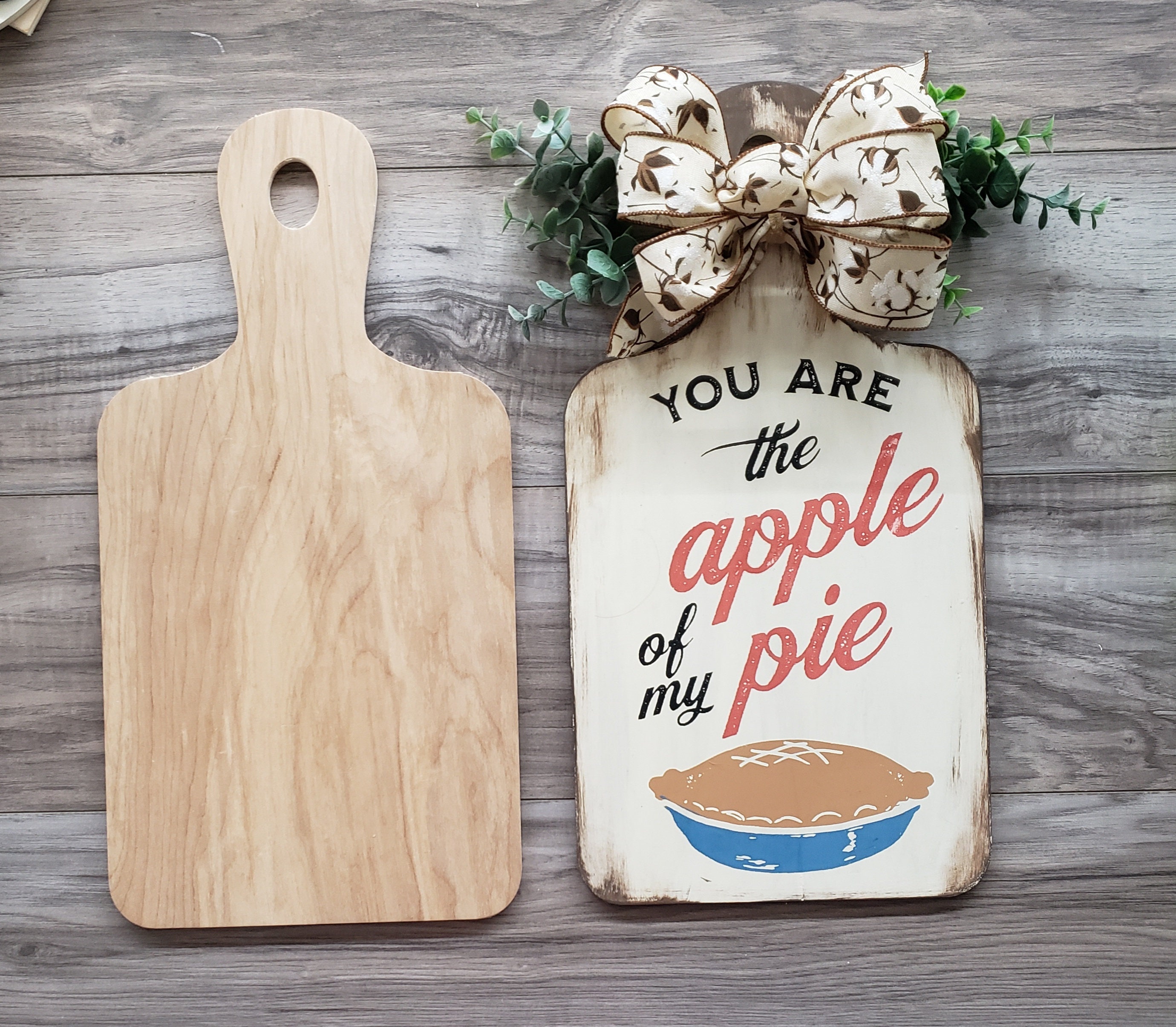 Bread Or Cheese Board For Decor Only Unfinished Wooden Craft Etsy