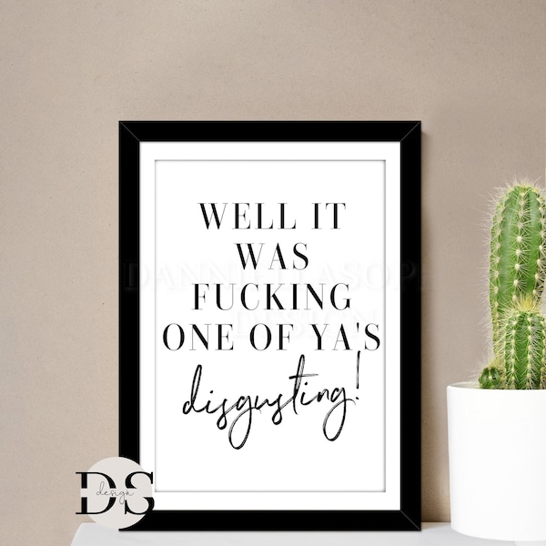 Framed Rude Wall Art - Etsy