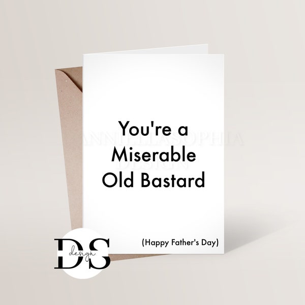 Old Bastard Cards - Etsy