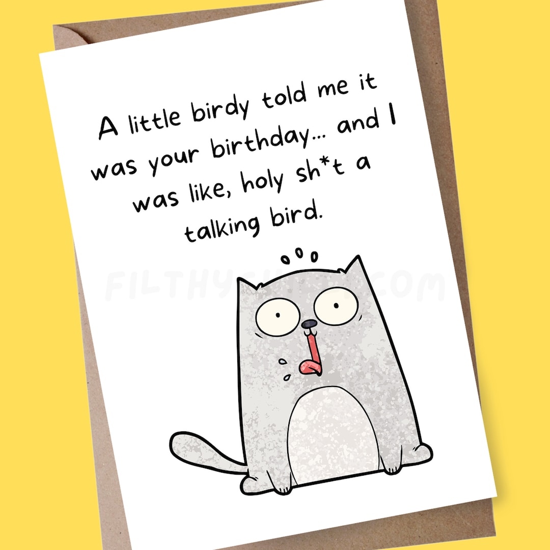 Funny Birthday Card for Dad, Joke Birthday Card for Grandad, Swearing ...