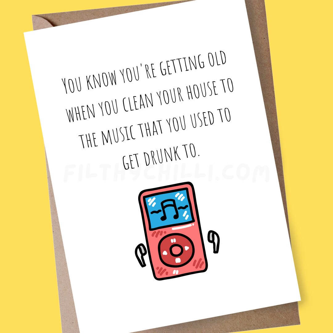 Nostalgic Birthday Card for Sister, Getting Old Card, Card for Best ...