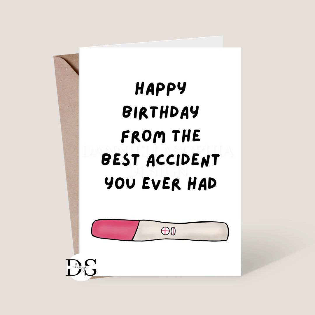 Best Accident Birthday Card Funny Birthday Card for Mum - Etsy
