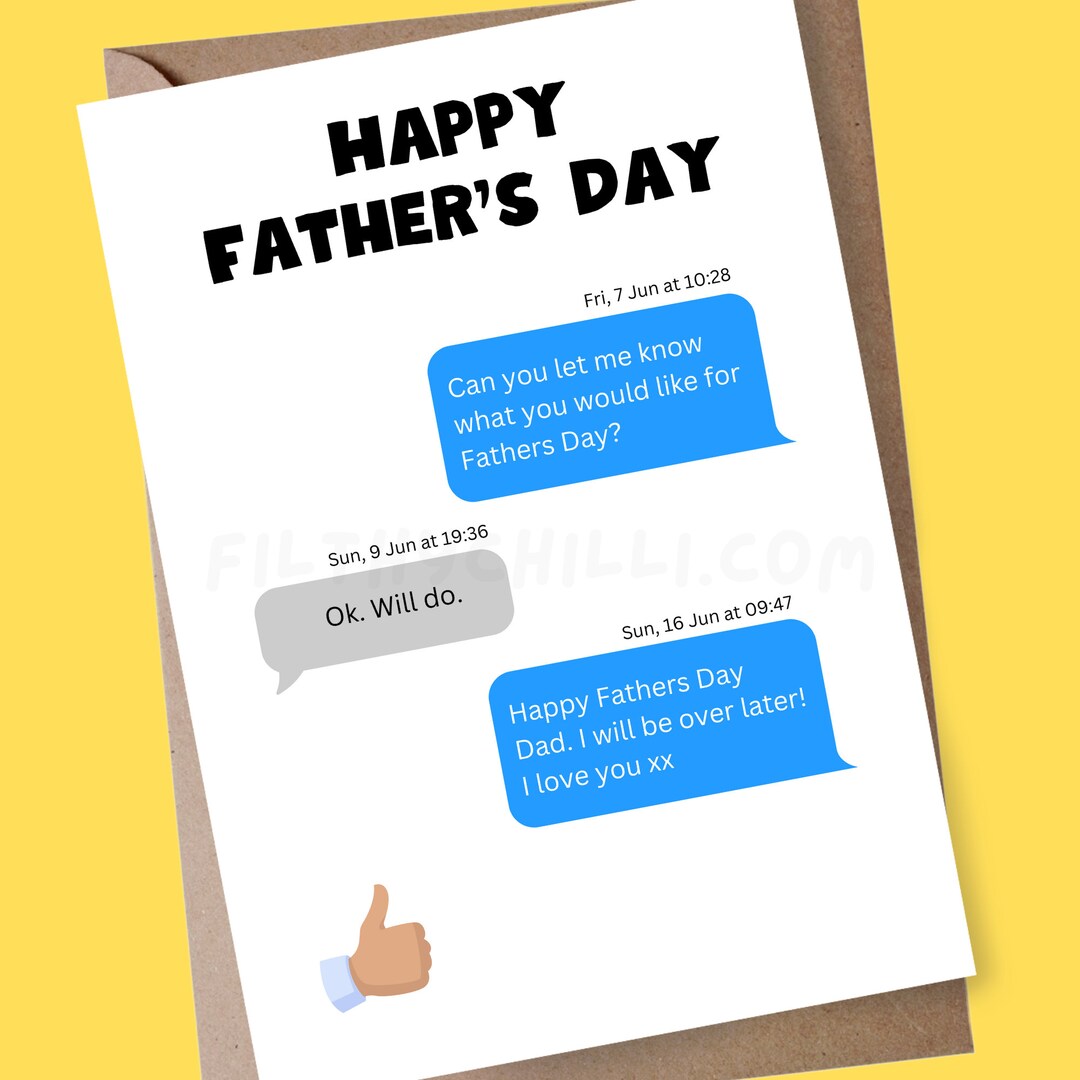 Funny Fathers Day Card, Prank Fathers Day Card, Step Dad Card, Joke ...