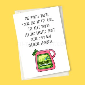 Funny Birthday Card for Sister, Cleaning Products Card, Birthday Card ...