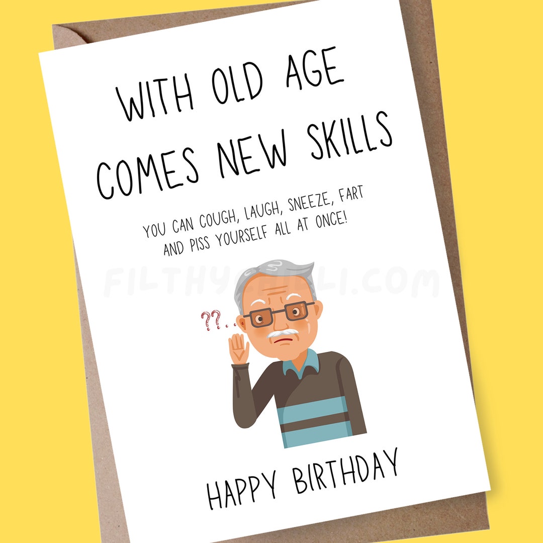 Funny Birthday Card for Dad, Rude Birthday Card for Stepdad, Joke ...
