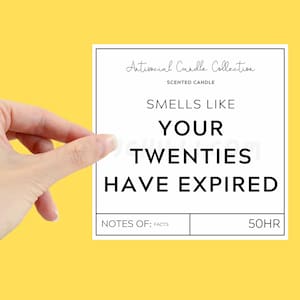 30th Birthday Candle, Your Twenties Have Expired, Funny Candles, 30th ...