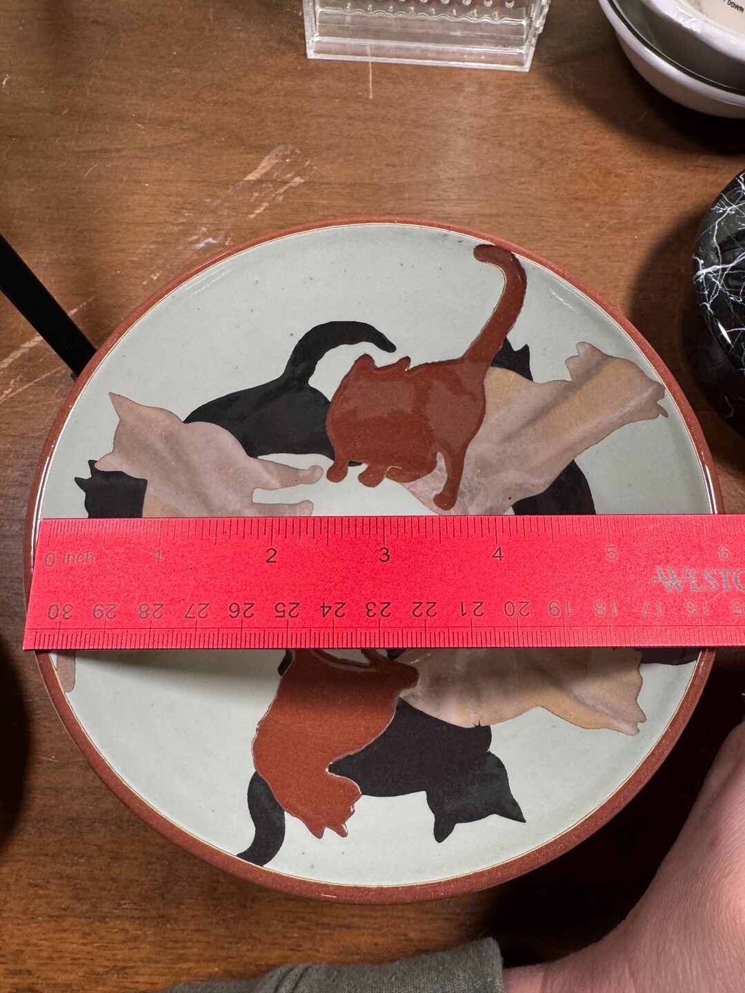 Vintage Westcote Bell Ceramics Art Pottery Cats Kittens Bowl Signed by ...