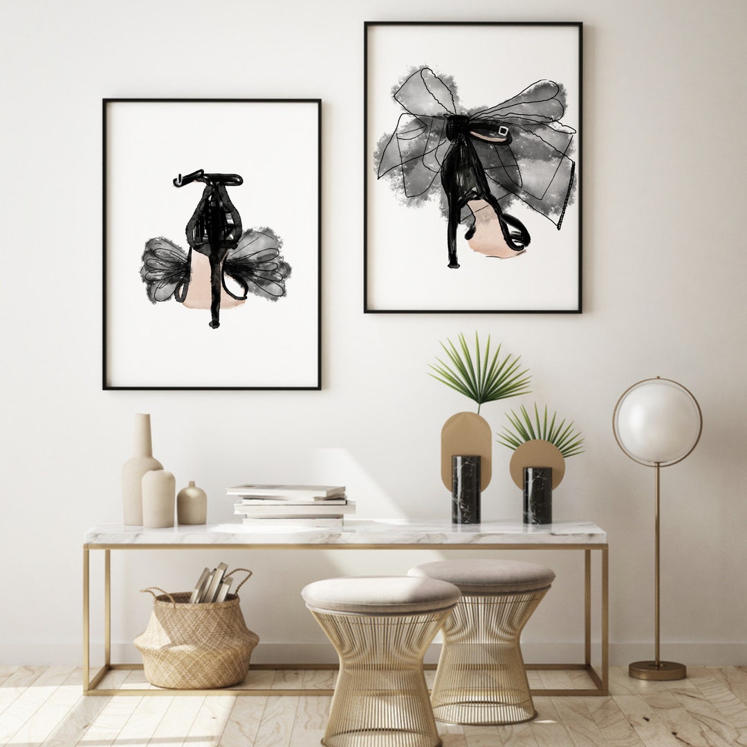 Jimmy Choo Classic Designer Art Shoe Print Thank You Birthday Present ...