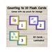 Counting Flash Cards Bugs Numbers 1 to 10 Laminated Numbers Flash Cards ...