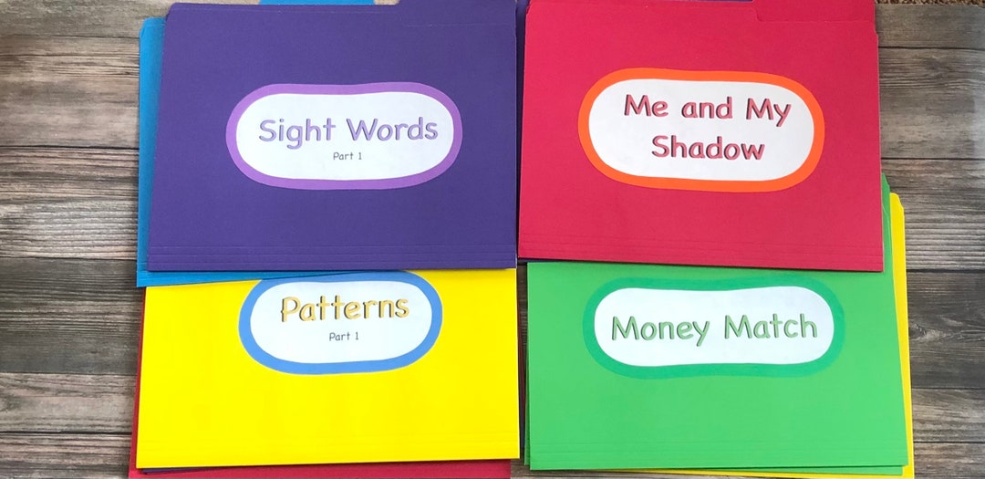 Set of 10 File Folder Games - Money Contractions Addition Sight Words ...