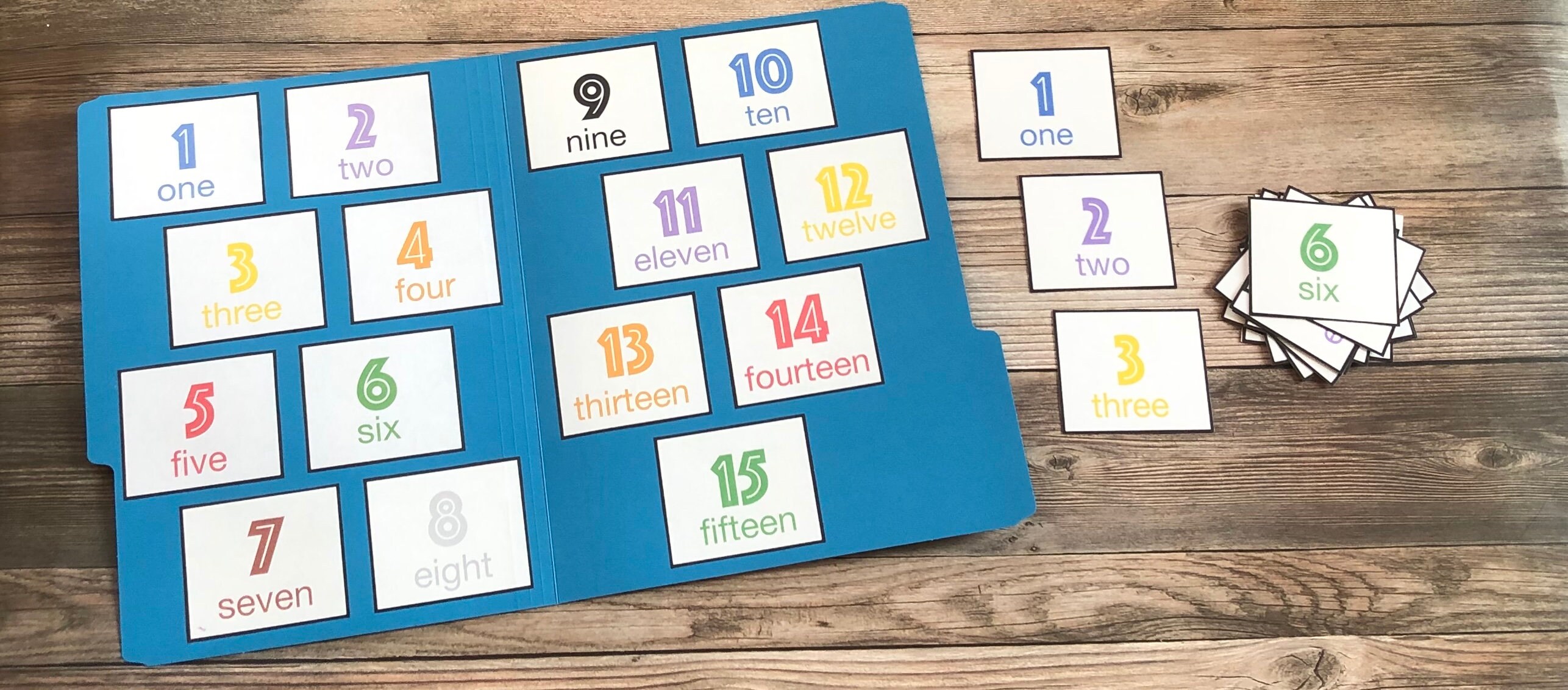 Numbers File Folder Games, Numbers 1 to 30 - Matching Numbers, Counting ...